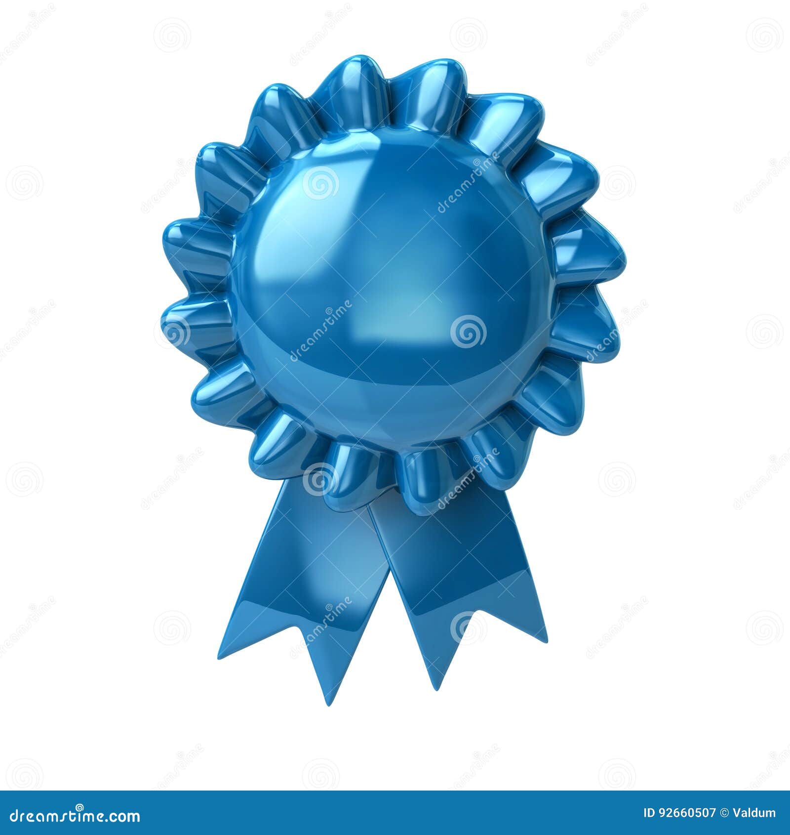 Blue rosette stock illustration. Illustration of abstract - 92660507