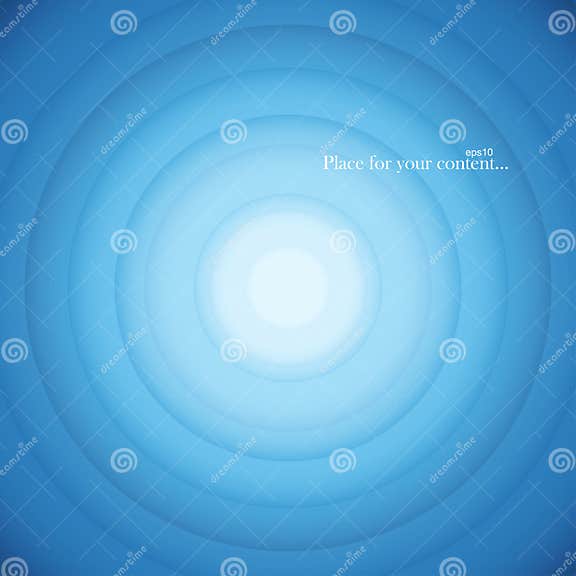 Blue Round Abstract Background. Stock Vector - Illustration of light ...