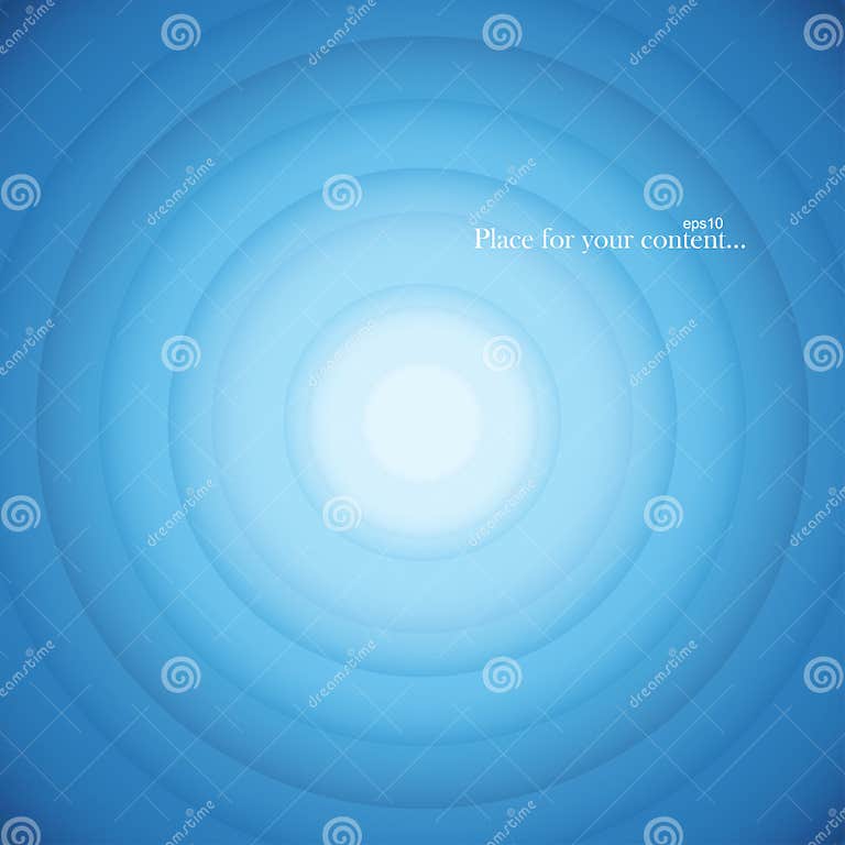 Blue Round Abstract Background. Stock Vector - Illustration of light ...
