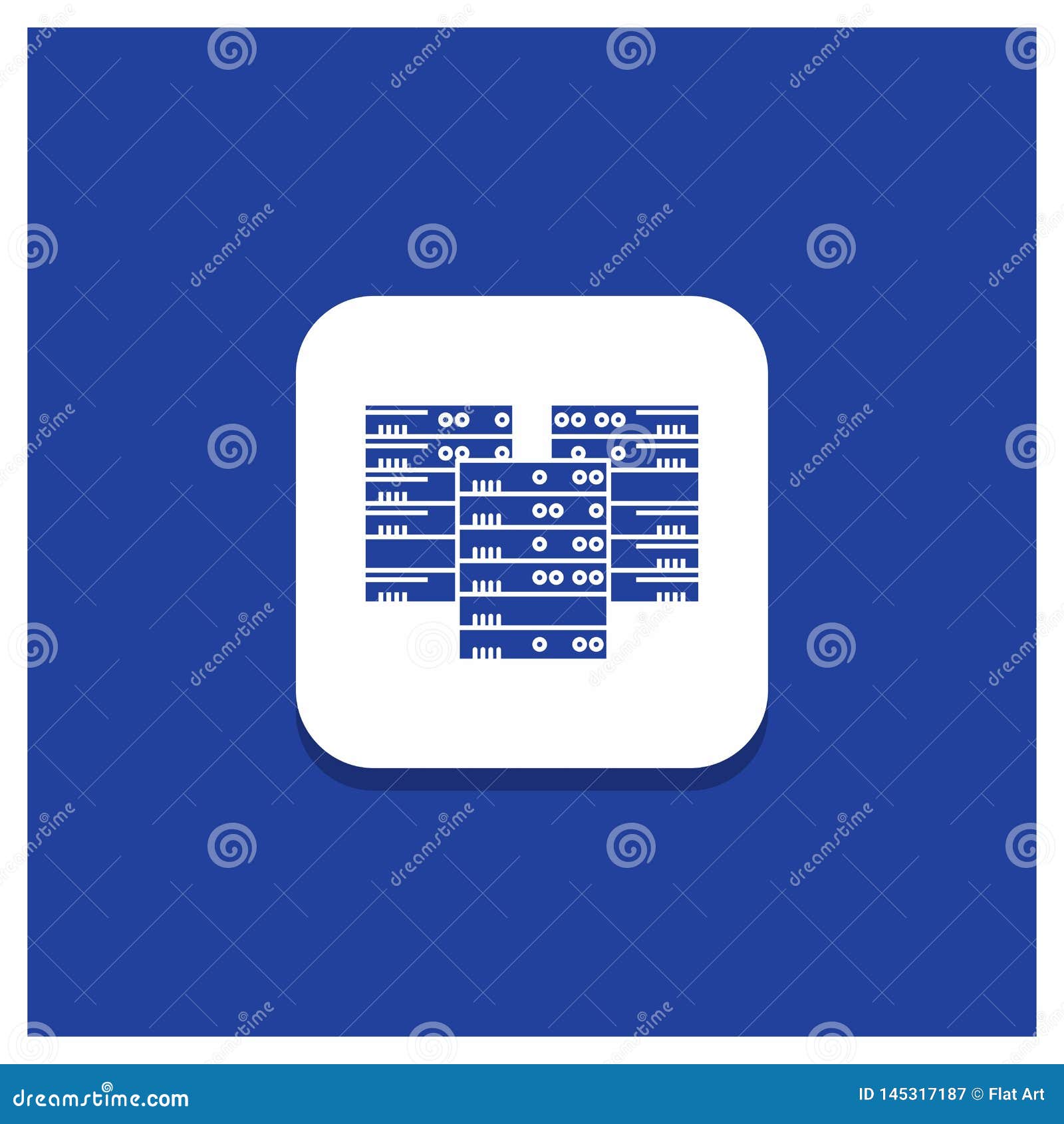 Center, Centre, Data, Database, Server Logo Design. Blue And Ora ...