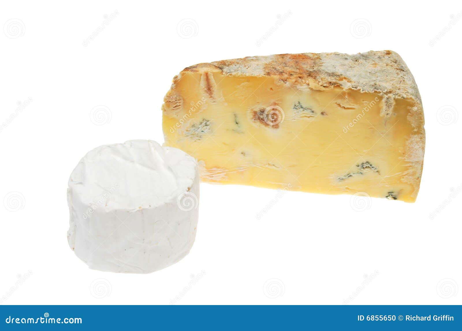 Blue And Round Cheese Picture. Image: 6855650