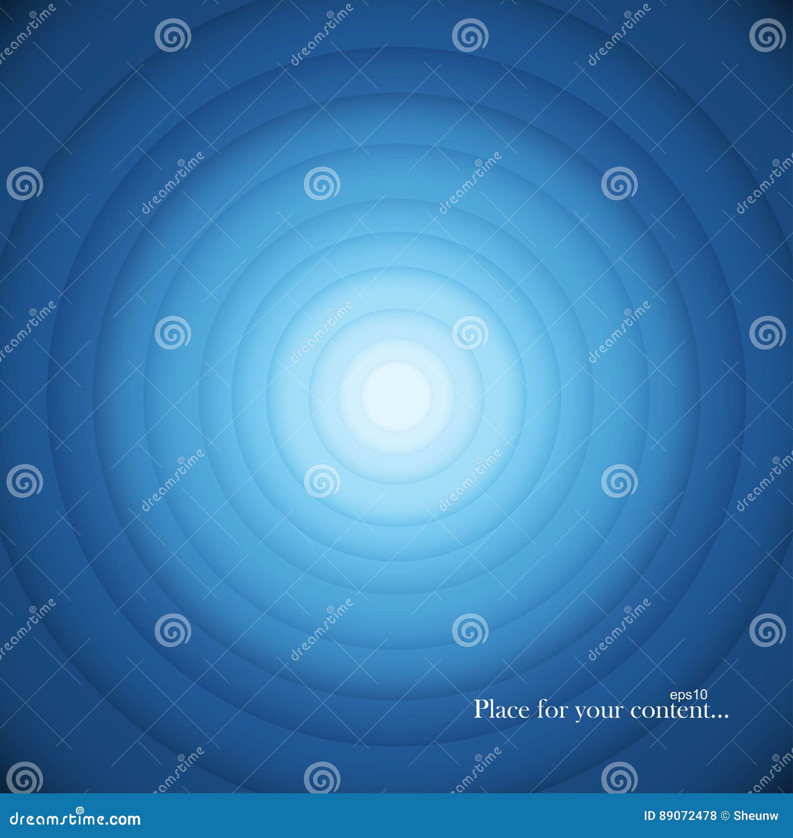 Blue round concept. stock vector. Illustration of decorative - 89072478