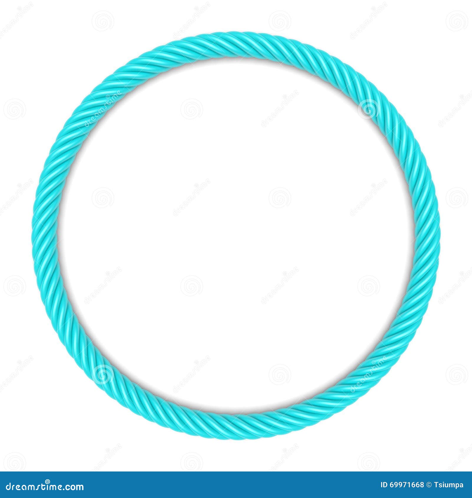 Blue round rope frame stock illustration. Illustration of noose - 69971668