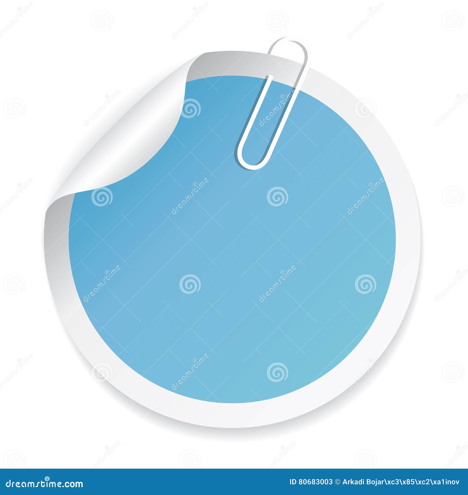 Blue round sticker stock vector. Illustration of color - 80683003
