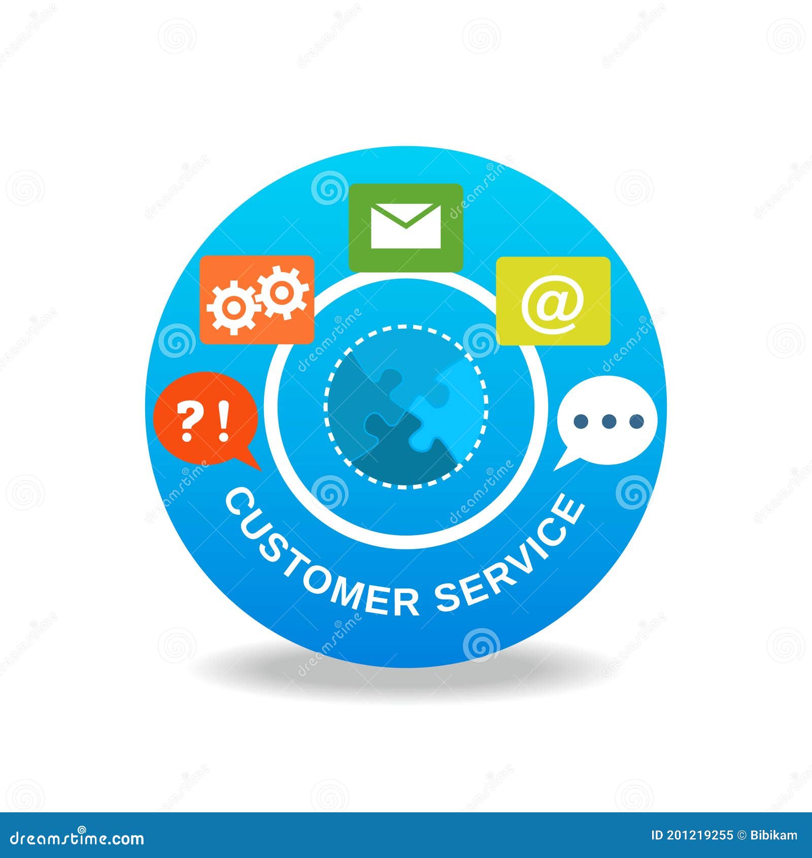 Blue Round Vector Icon. Eps 10 Stock Vector - Illustration of ...