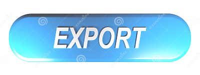 Blue Rounded Rectangle Push Button EXPORT - 3D Rendering Stock ...