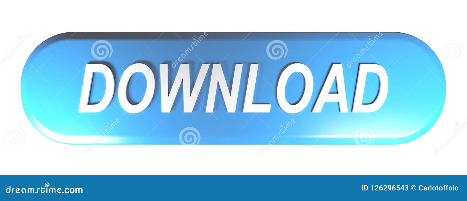Blue Rounded Rectangle Push Button DOWNLOAD - 3D Rendering Stock ...