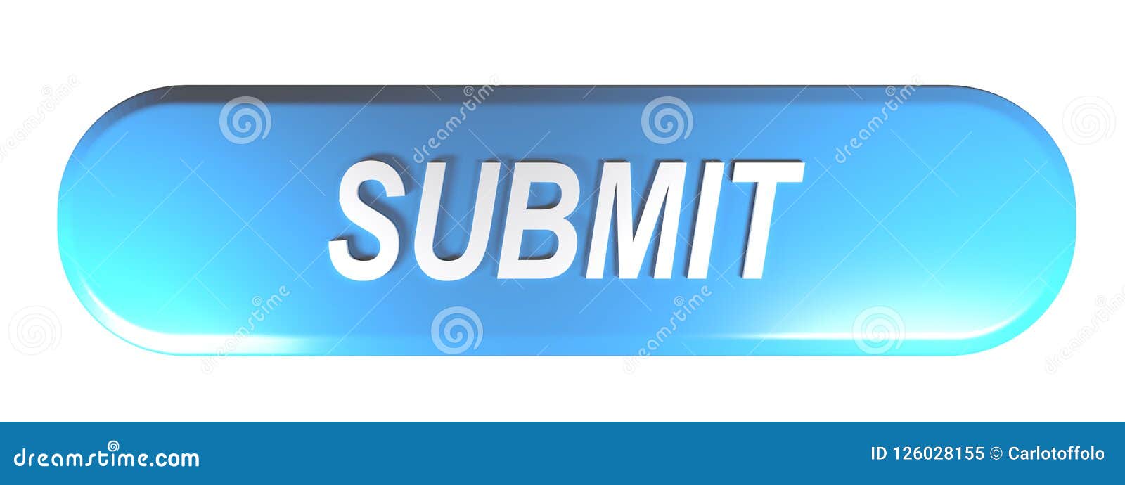 Blue Rounded Rectangle Pushbutton SUBMIT - 3D Rendering Stock ...