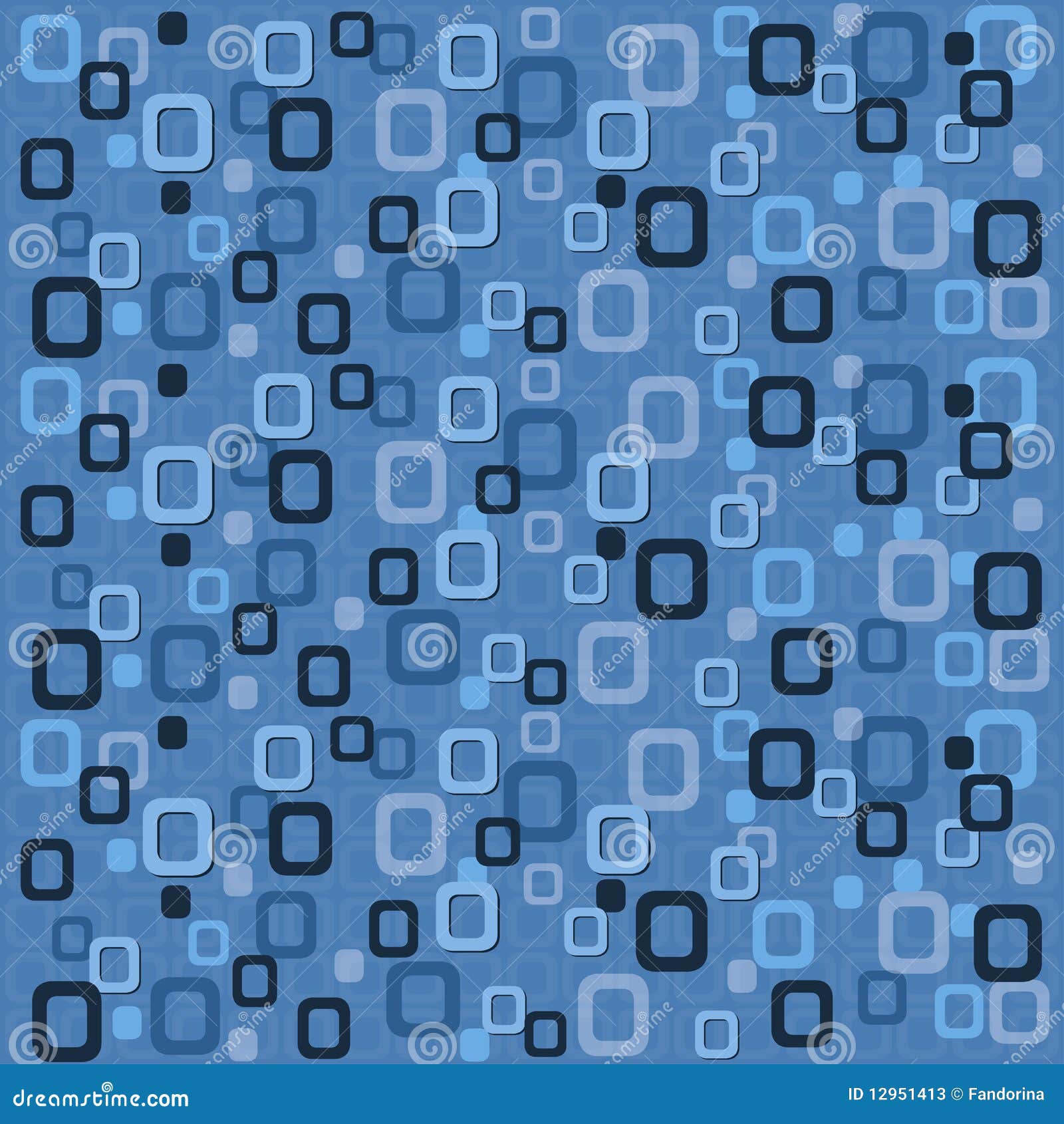 Blue Rounded Squares Wallpaper Stock Vector - Illustration of clipart ...