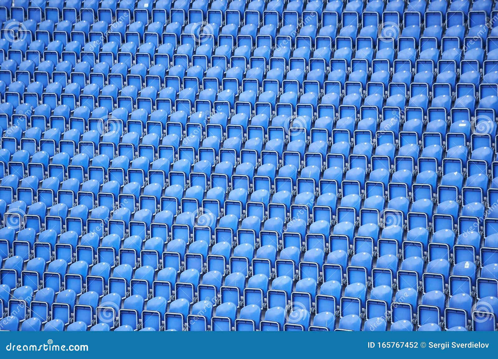 Blue Rows Of Seats In The Stands Royalty-Free Stock Photography ...