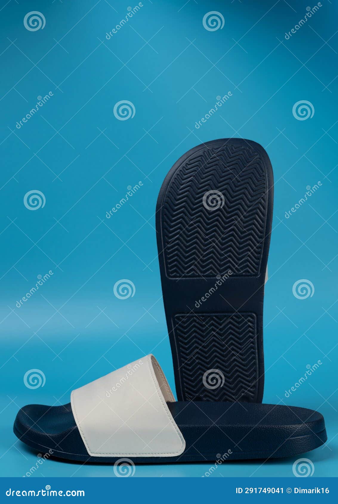 Blue Rubber Beach Flipflops Stock Image - Image of flipflops, blue ...
