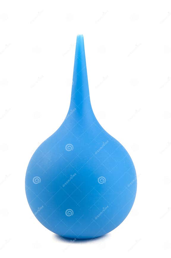 Blue rubber clyster stock photo. Image of enema, instrument - 22209878