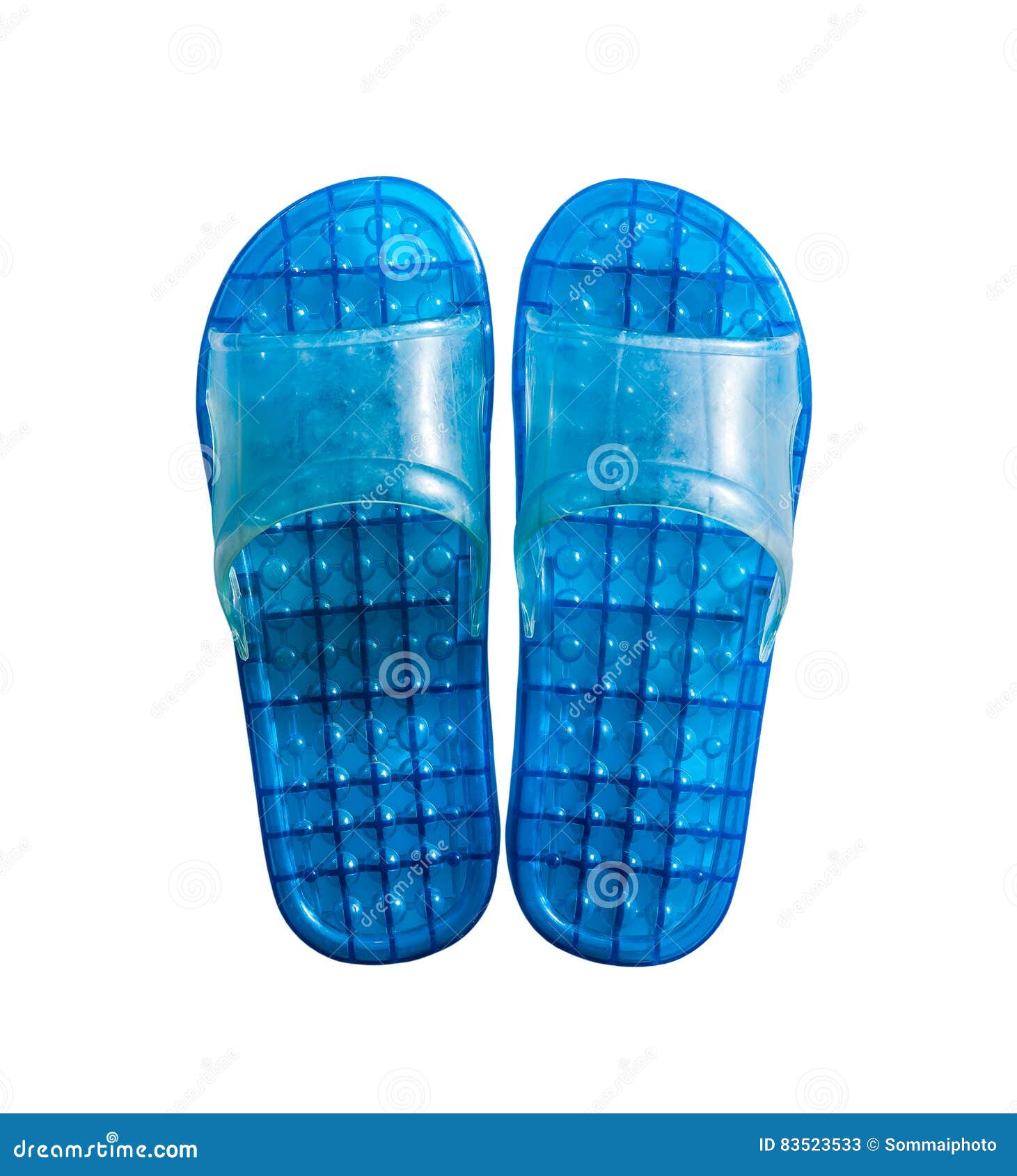 Blue rubber slippers stock image. Image of outdoor, massage - 83523533
