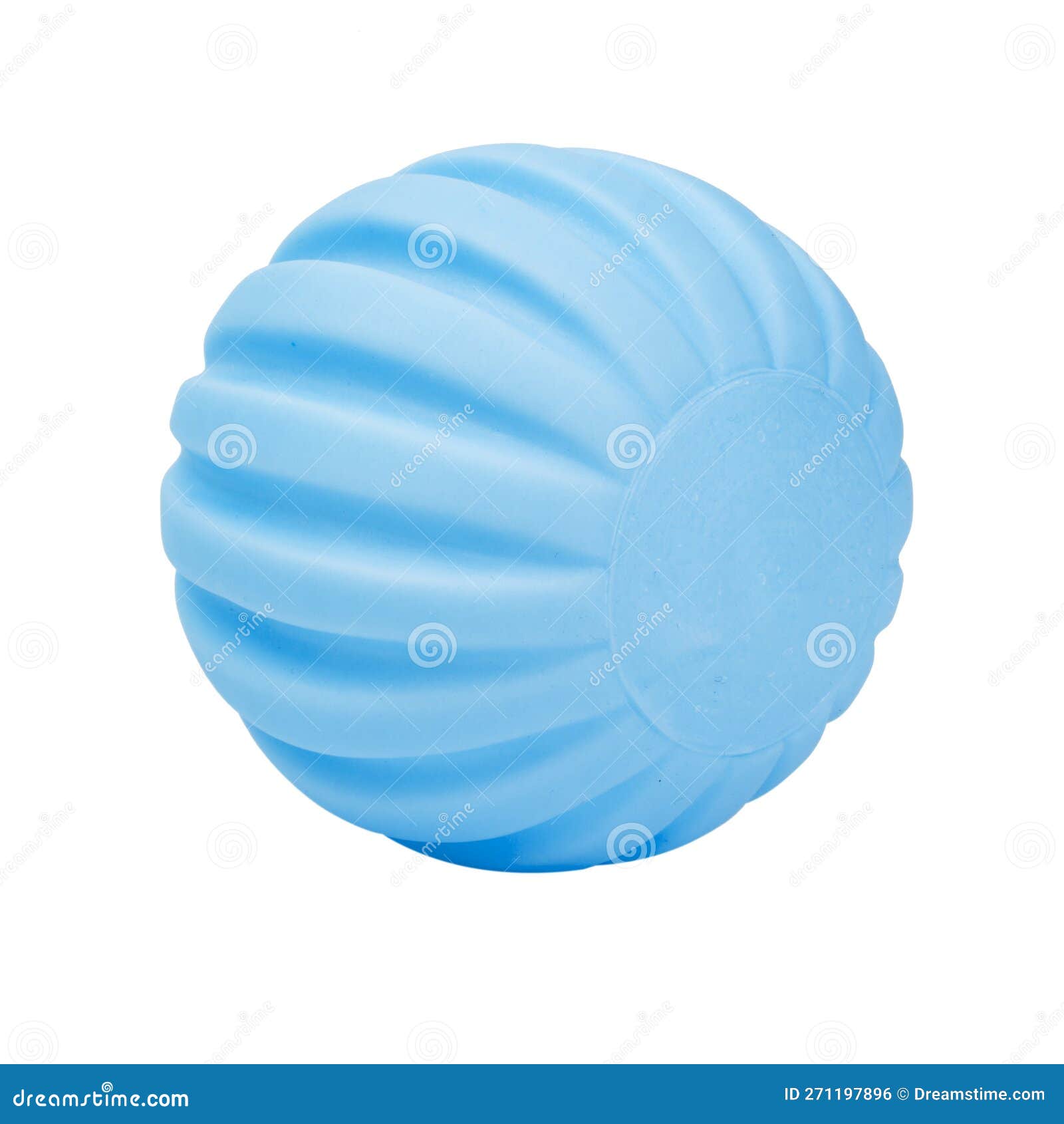 Blue Ruber Ball Isolated on a White Background with Clipping Path Stock ...