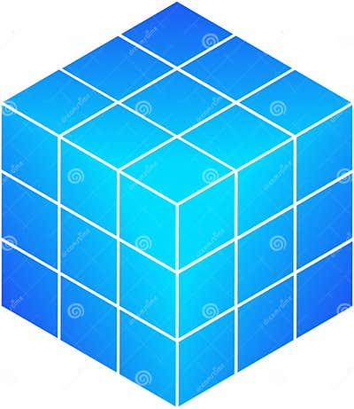 Blue rubik s cube editorial stock photo. Illustration of puzzle - 10901448