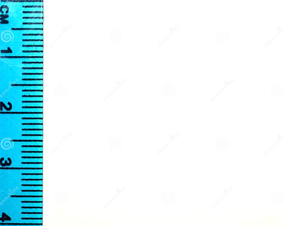 Blue Ruler with Copy Space for Text Stock Image - Image of equipment ...