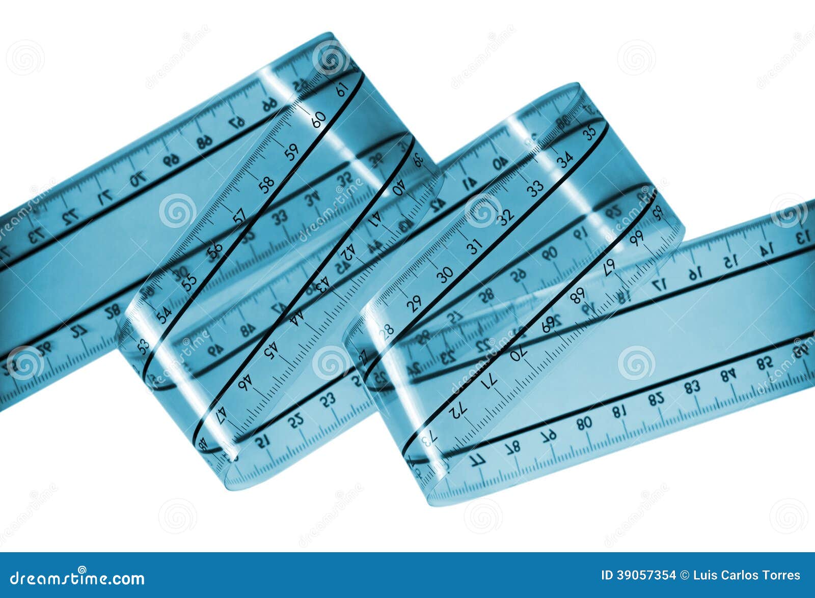 Blue Ruler Royalty-Free Stock Photography | CartoonDealer.com #30285887