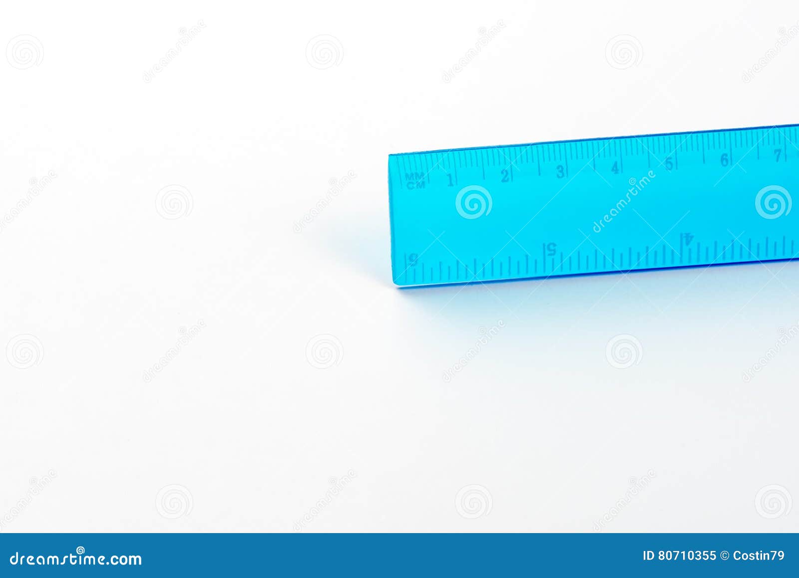 Blue Ruler Royalty-Free Stock Photography | CartoonDealer.com #80710355