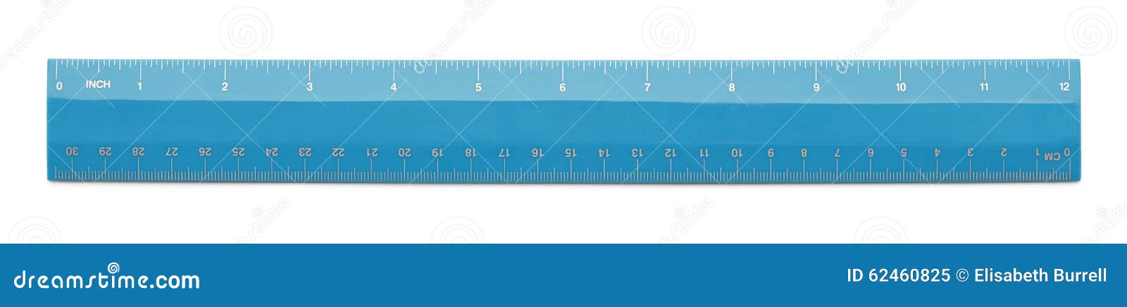 Blue Ruler stock image. Image of plastic, isolated, education - 62460825