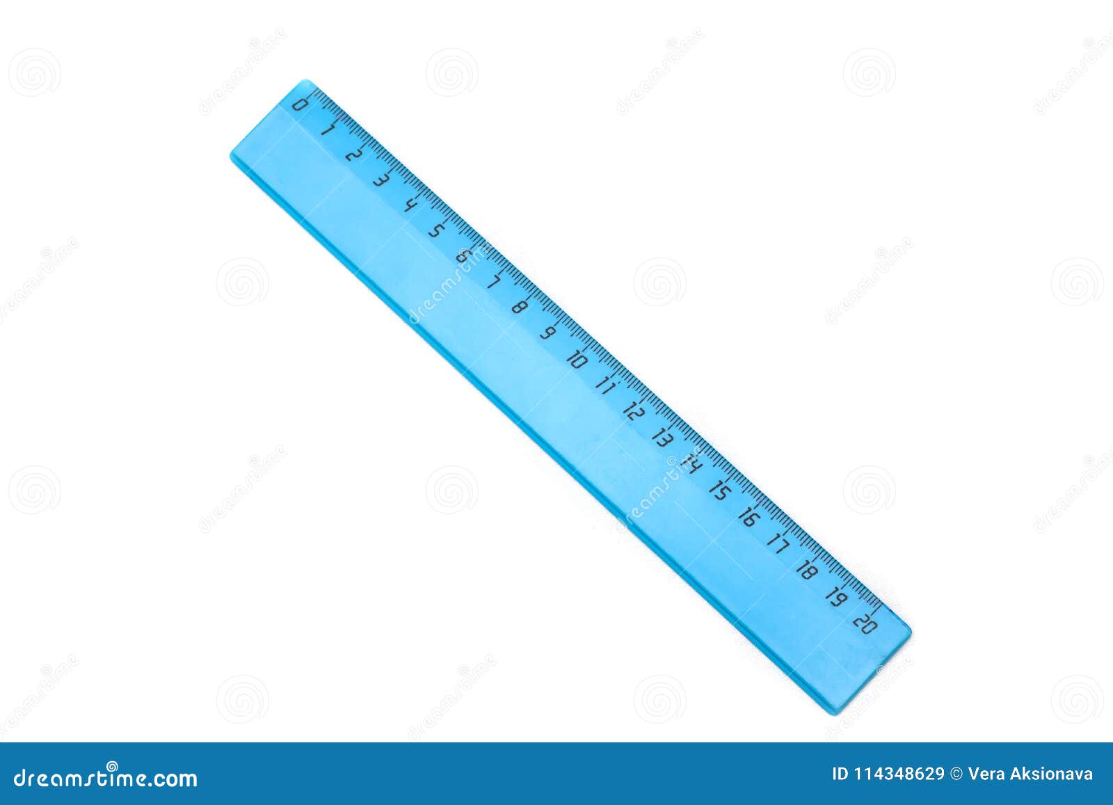 Blue Ruler on a White Background Stock Image - Image of learning, back ...