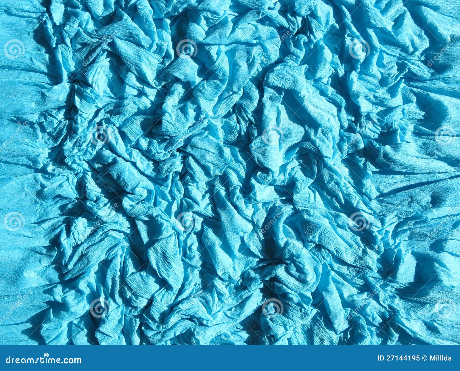 Blue rumple paper stock image. Image of abstract, closeup - 27144195