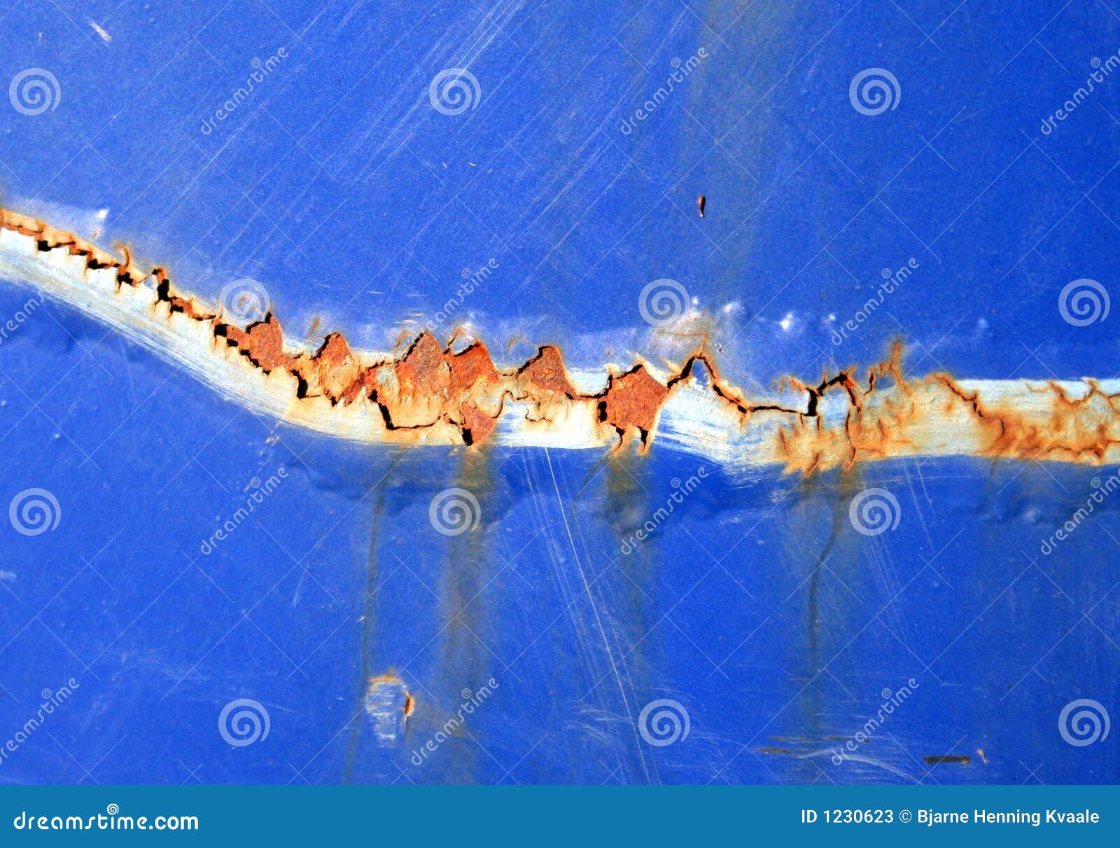 Blue rust stock image. Image of peeling, brown, rust, ferro - 1230623