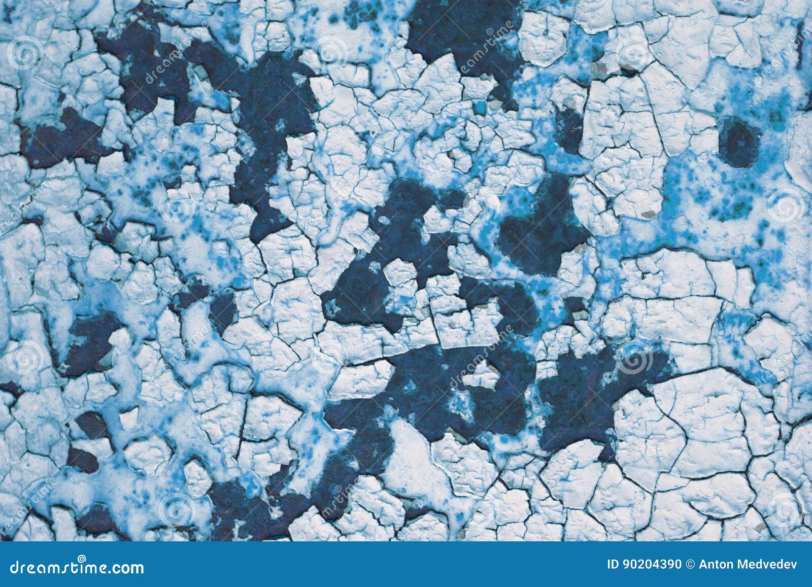 Blue Rust and Cracks Texture Stock Photo - Image of horizontal ...