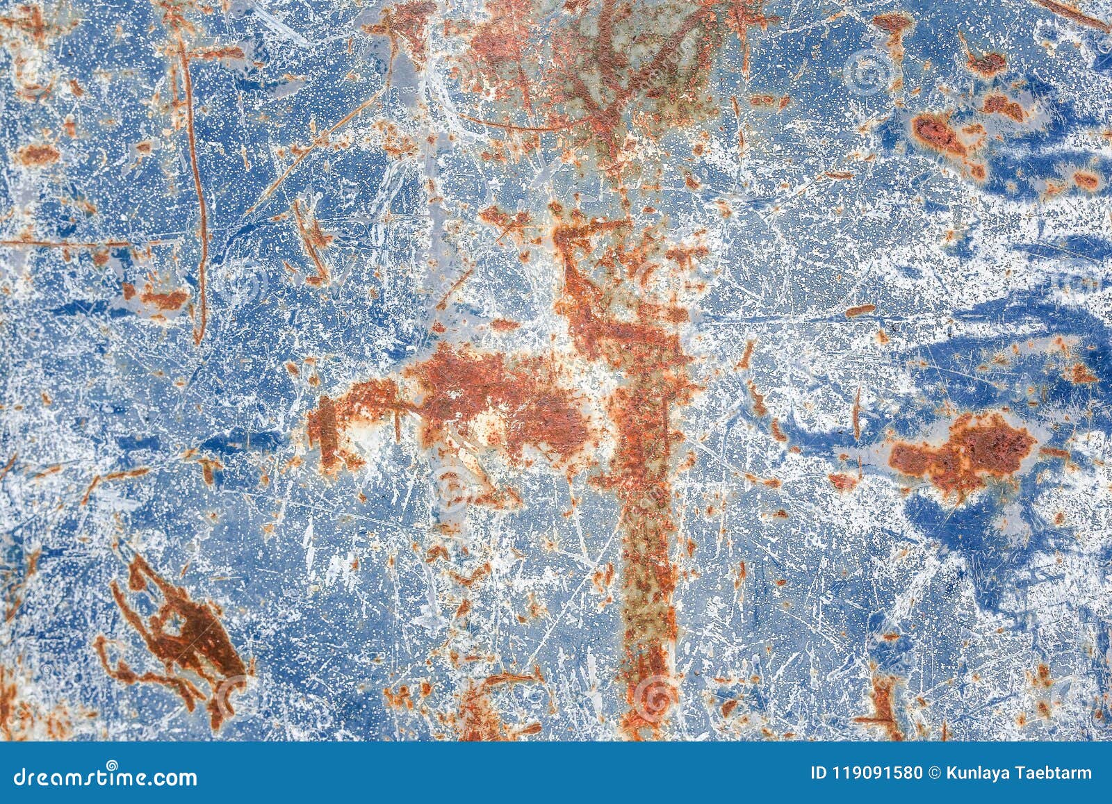 Blue Rust on Metal Surface Texture. Stock Photo - Image of wall, aged ...