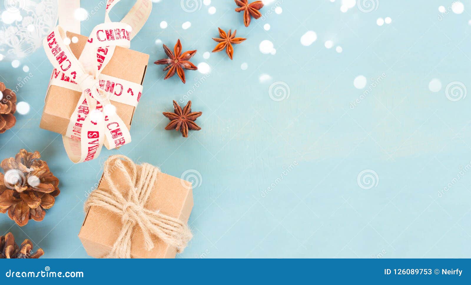 Blue rustic christmas stock image. Image of collection - 126089753