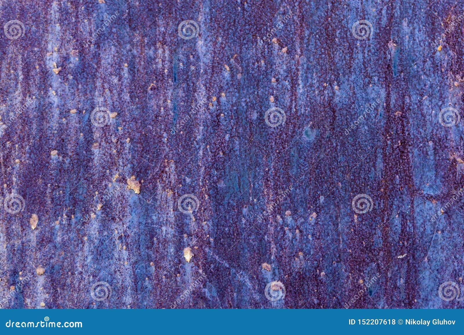 Blue Rusty Blurred Metal Textural Background. Stock Photo - Image of ...