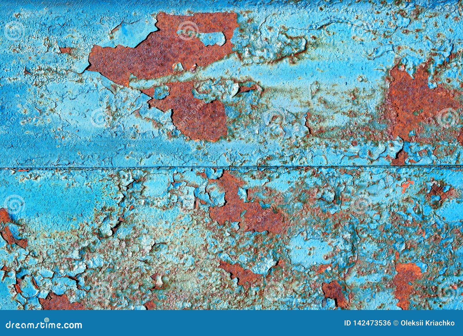 Blue Rusty Metal Texture Background. Blue Abstract Background. Old ...