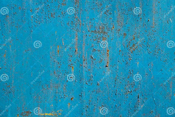 Blue Rusty Metal Texture. Grunge Background Stock Photo - Image of ...