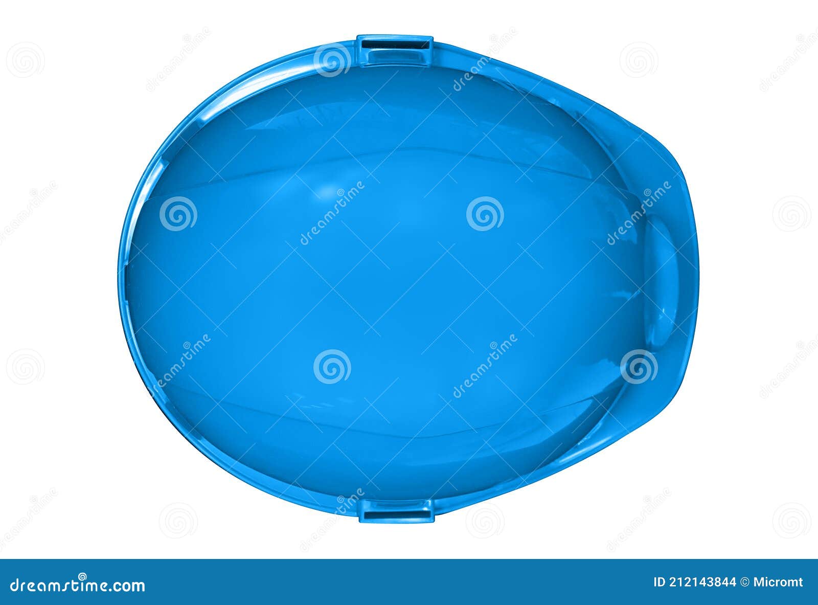 Blue Safety, Engineer or Construction Helmet Isolated on White ...