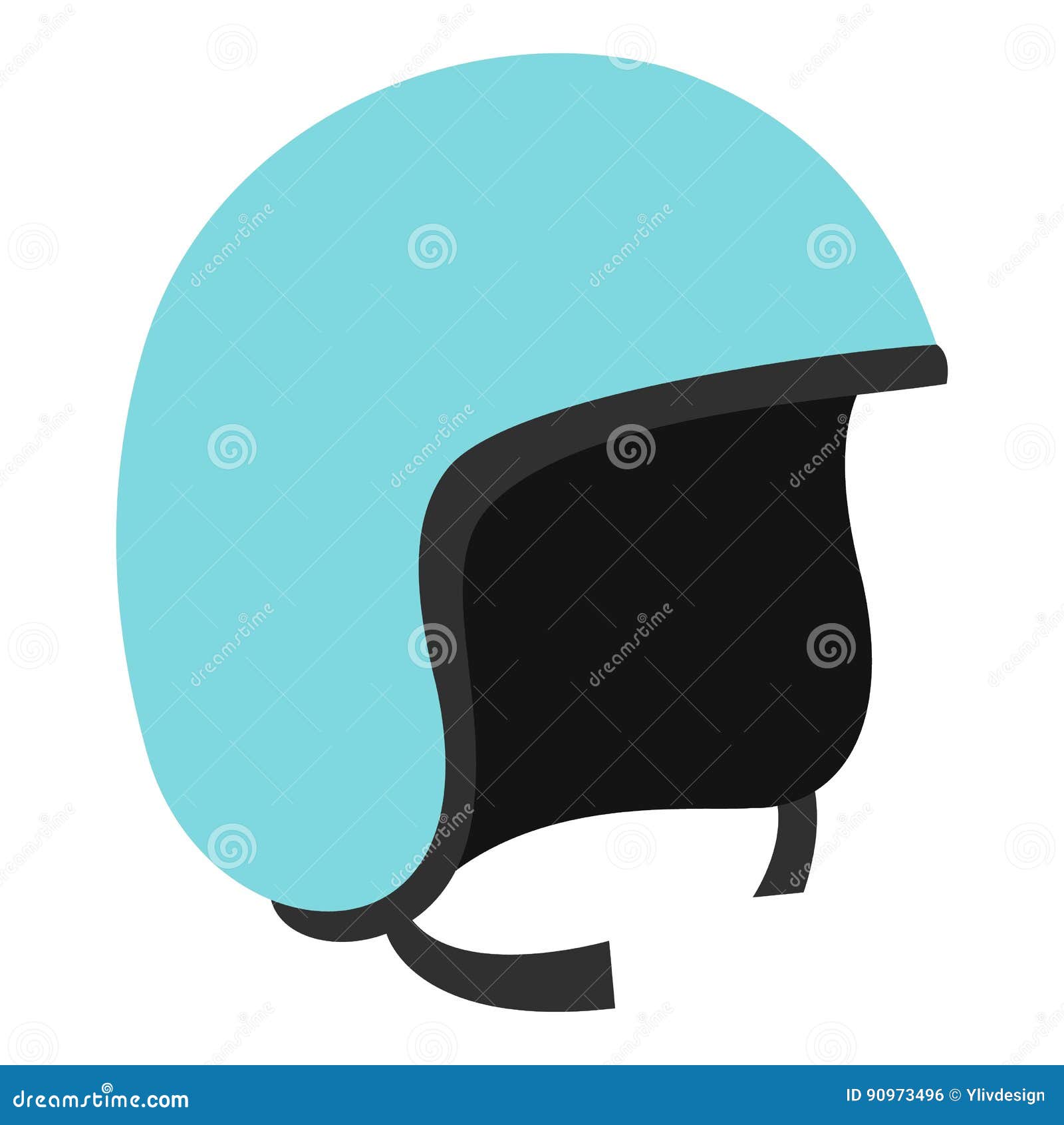 Blue Safety Helmet Icon Isolated Stock Vector - Illustration of ...
