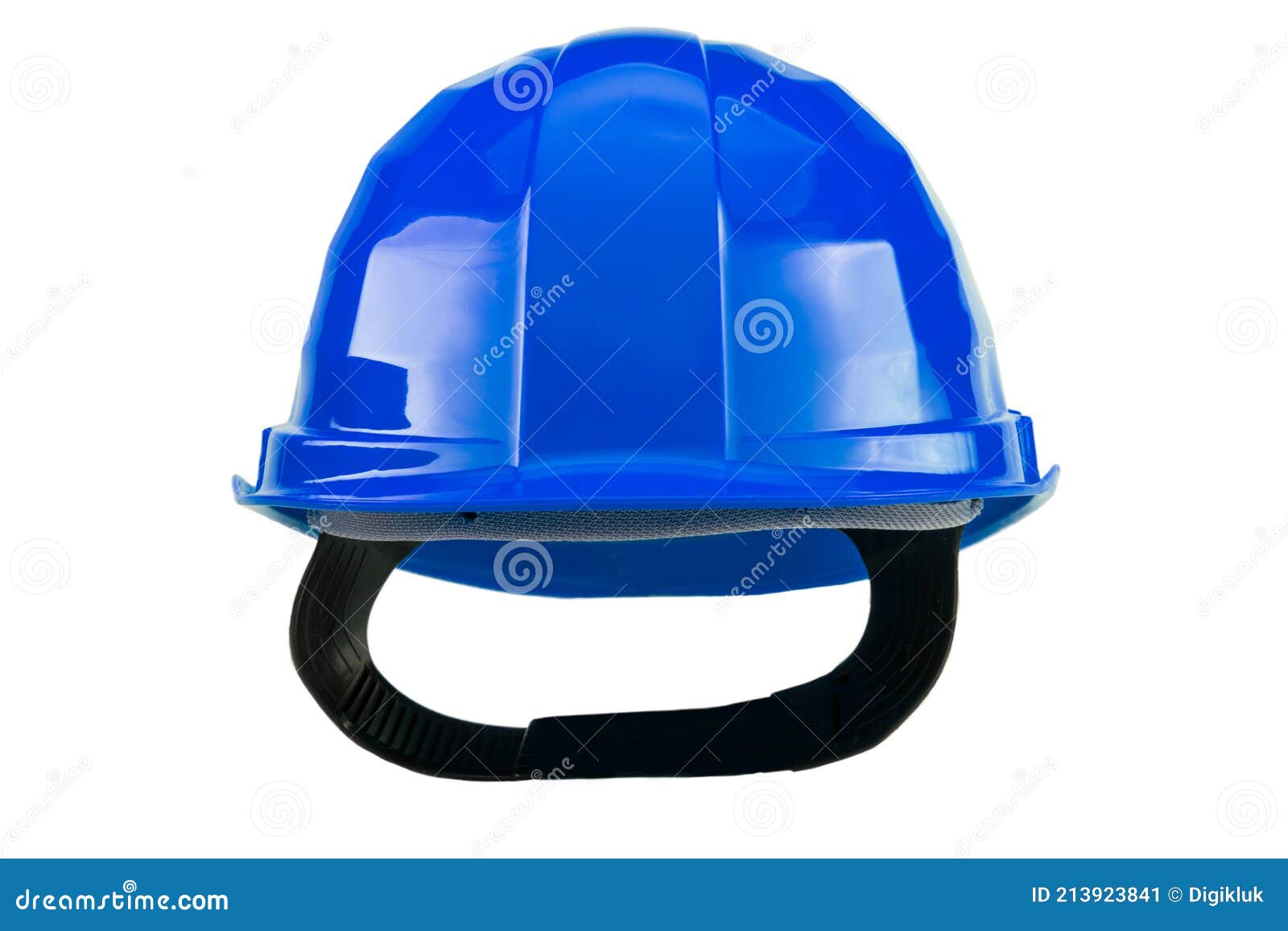 Blue Safety Helmet Isolated on White Background Stock Image - Image of ...