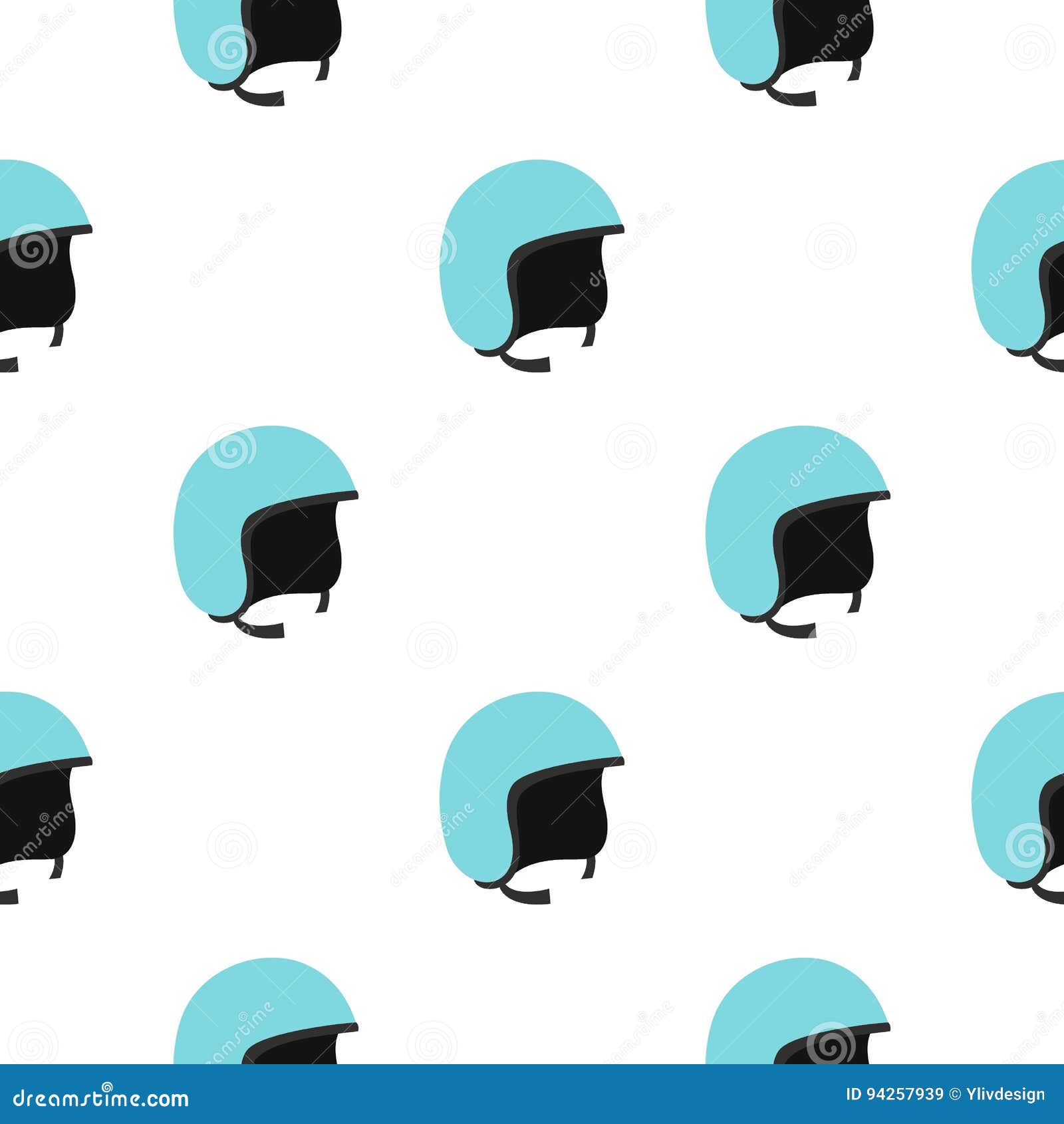 Blue Safety Helmet Pattern Seamless Stock Vector - Illustration of flat ...