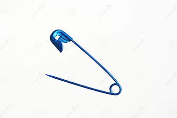 Blue Safety Pin stock image. Image of blue, lines, circle - 597715