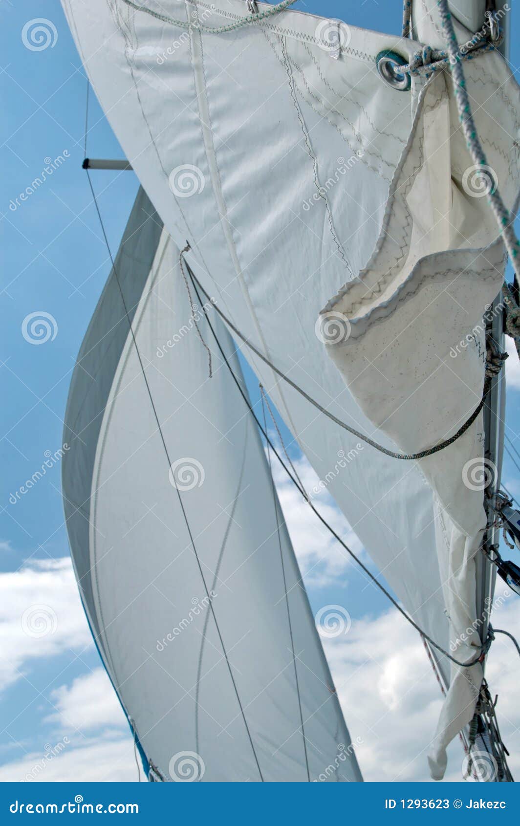 Blue Sailing stock image. Image of marine, sails, drift - 1293623