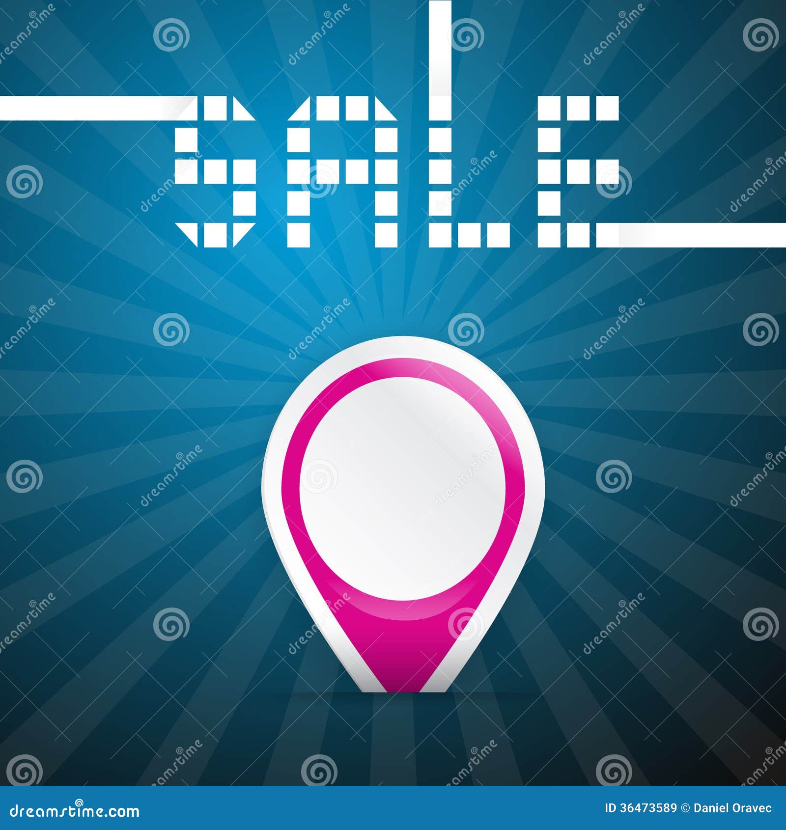 Blue Sale Background with Pink Label Stock Vector - Illustration of ...