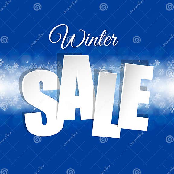 Blue Sale Poster stock vector. Illustration of retail - 195760258