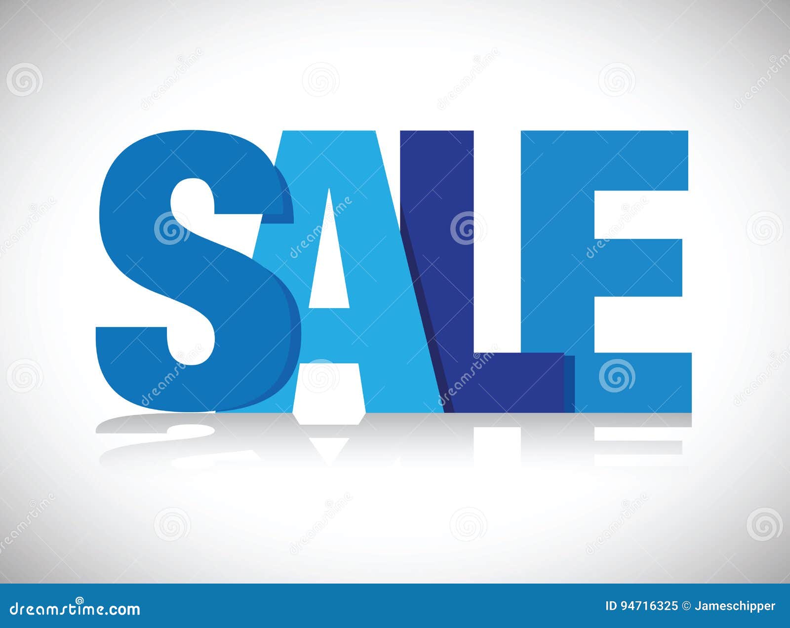 Blue sale sign stock illustration. Illustration of clearance - 94716325