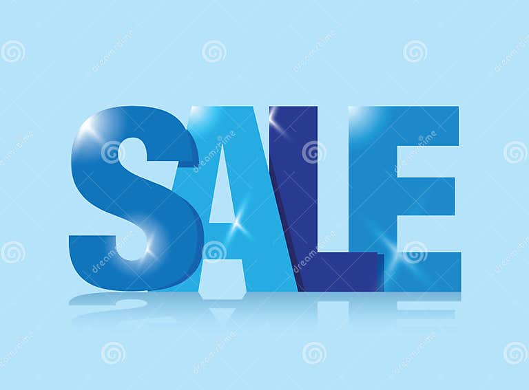 Blue sale sign stock illustration. Illustration of customer - 94716795