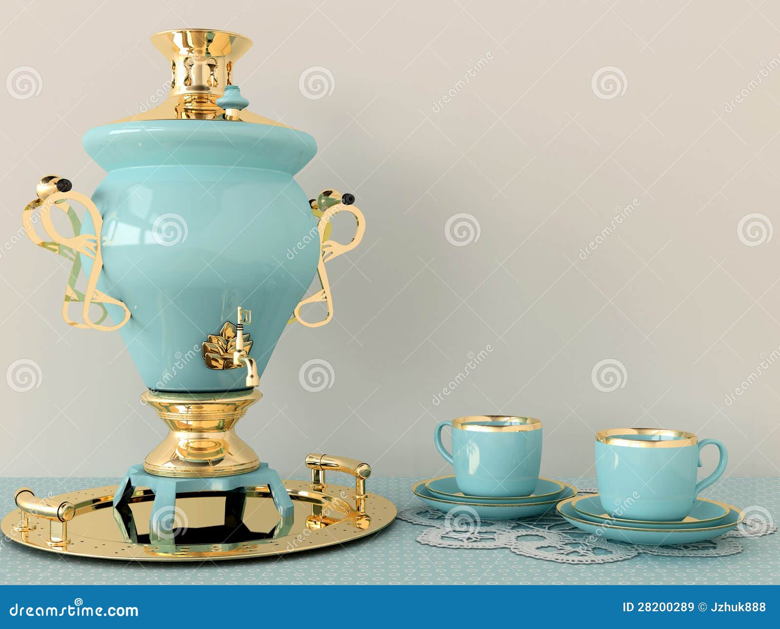 Samovar Cartoon Vector | CartoonDealer.com #40845113