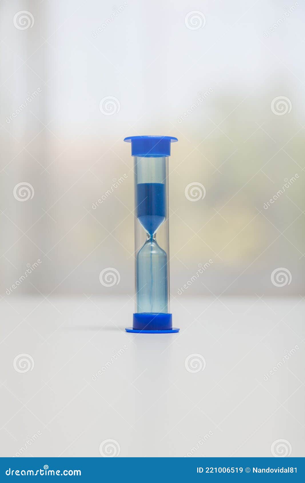 Blue sand clock countdown stock image. Image of conceptual - 221006519
