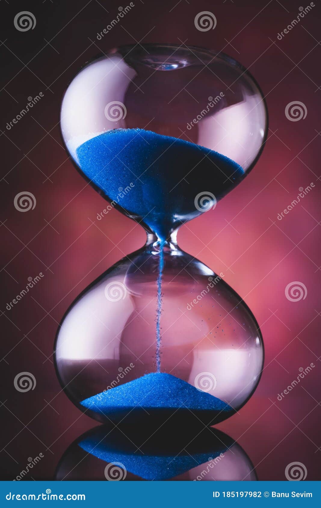 Blue Sand Hourglass on Old Background Stock Photo - Image of minute ...