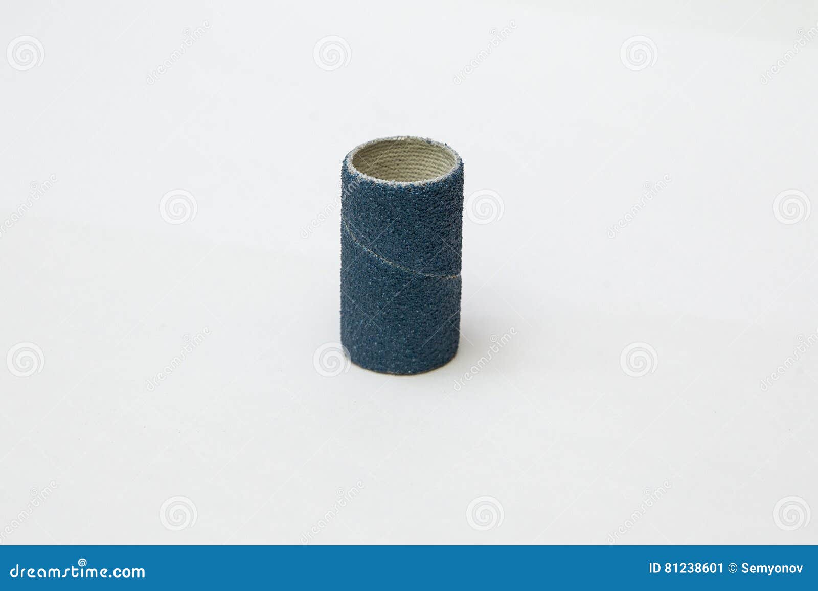 Blue Sandpaper Spiral Band Isolated Stock Image - Image of element ...