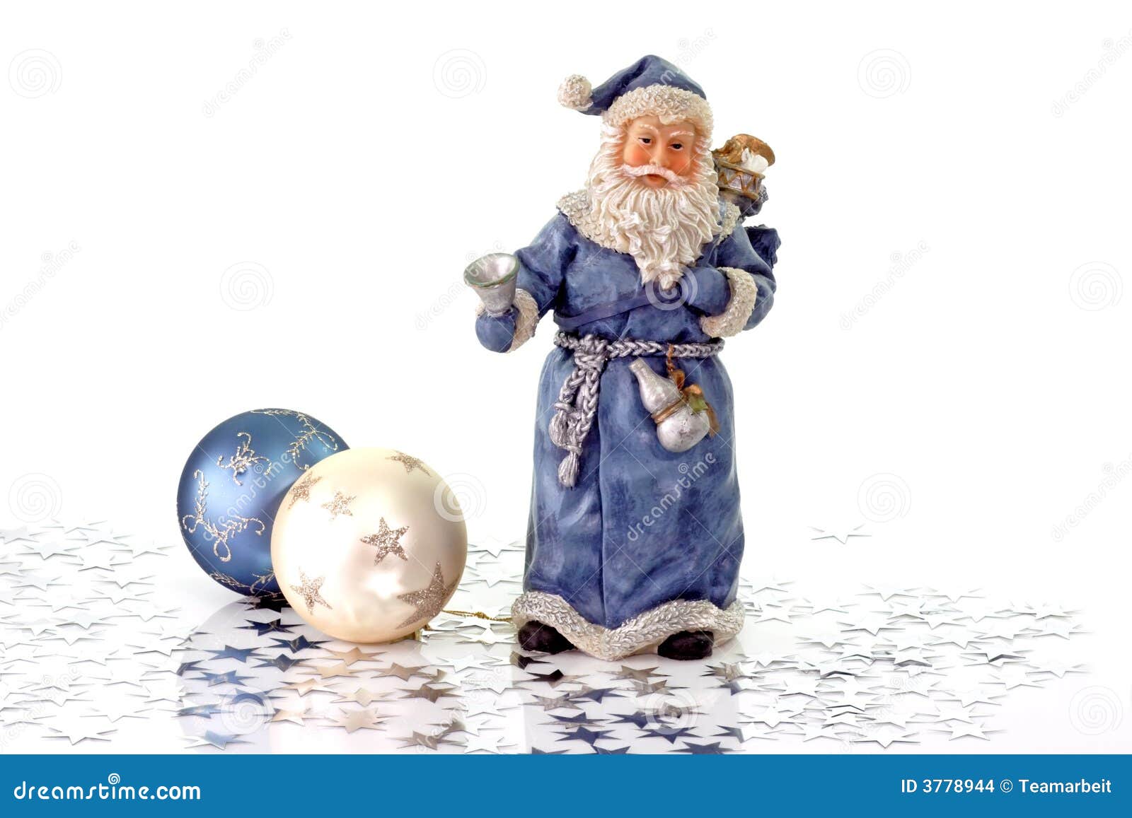 Blue Santa stock photo. Image of festive, claus, decoration - 3778944