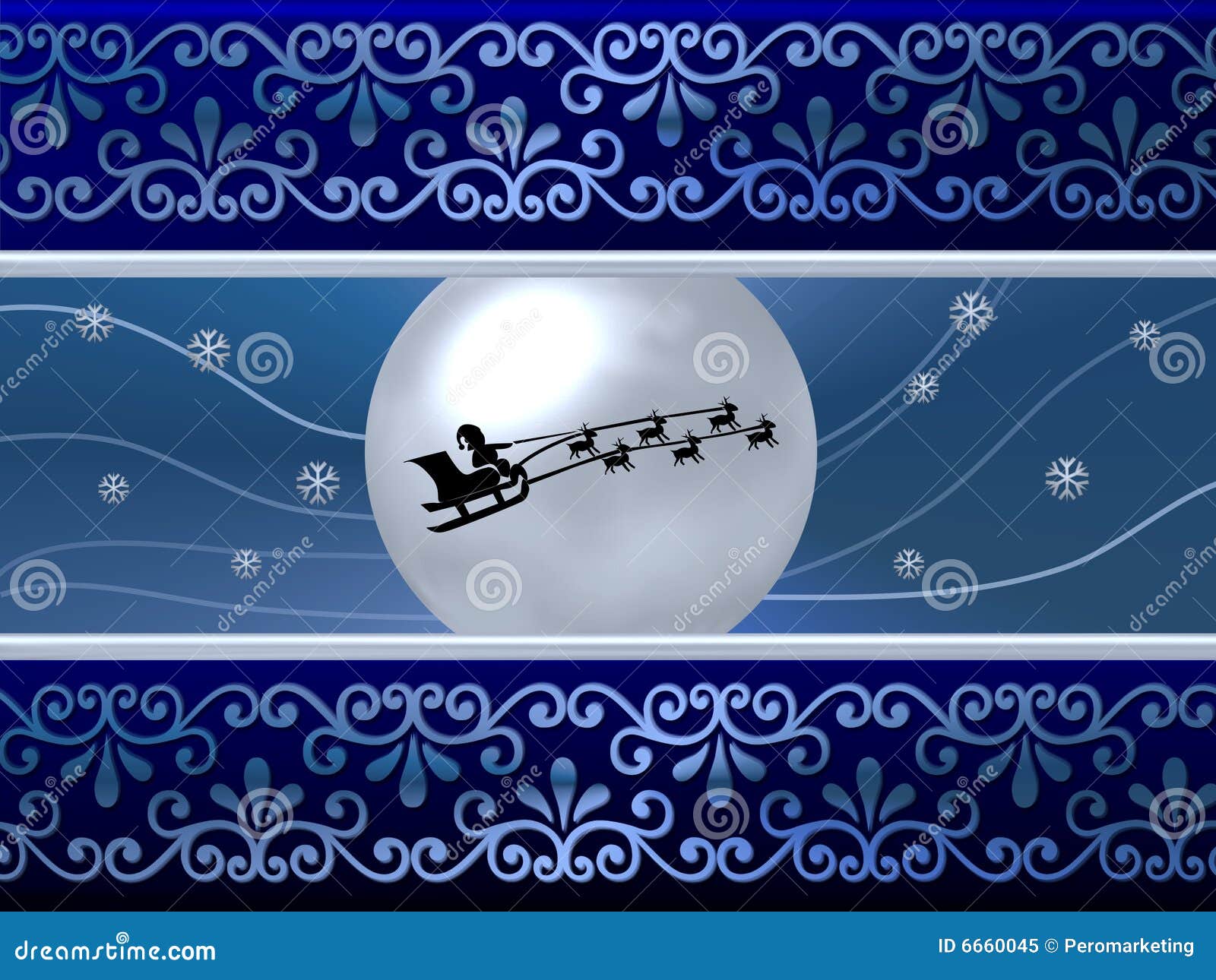 Blue Santa Background stock illustration. Illustration of card - 6660045