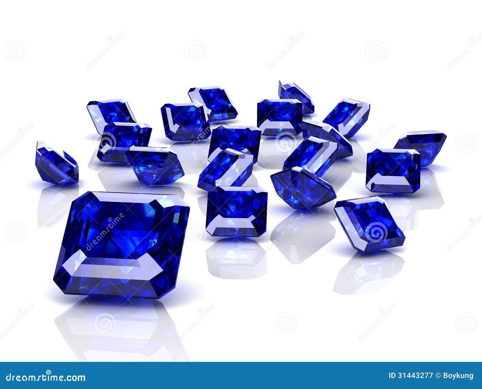 Blue sapphire stock illustration. Illustration of diamond - 31443277
