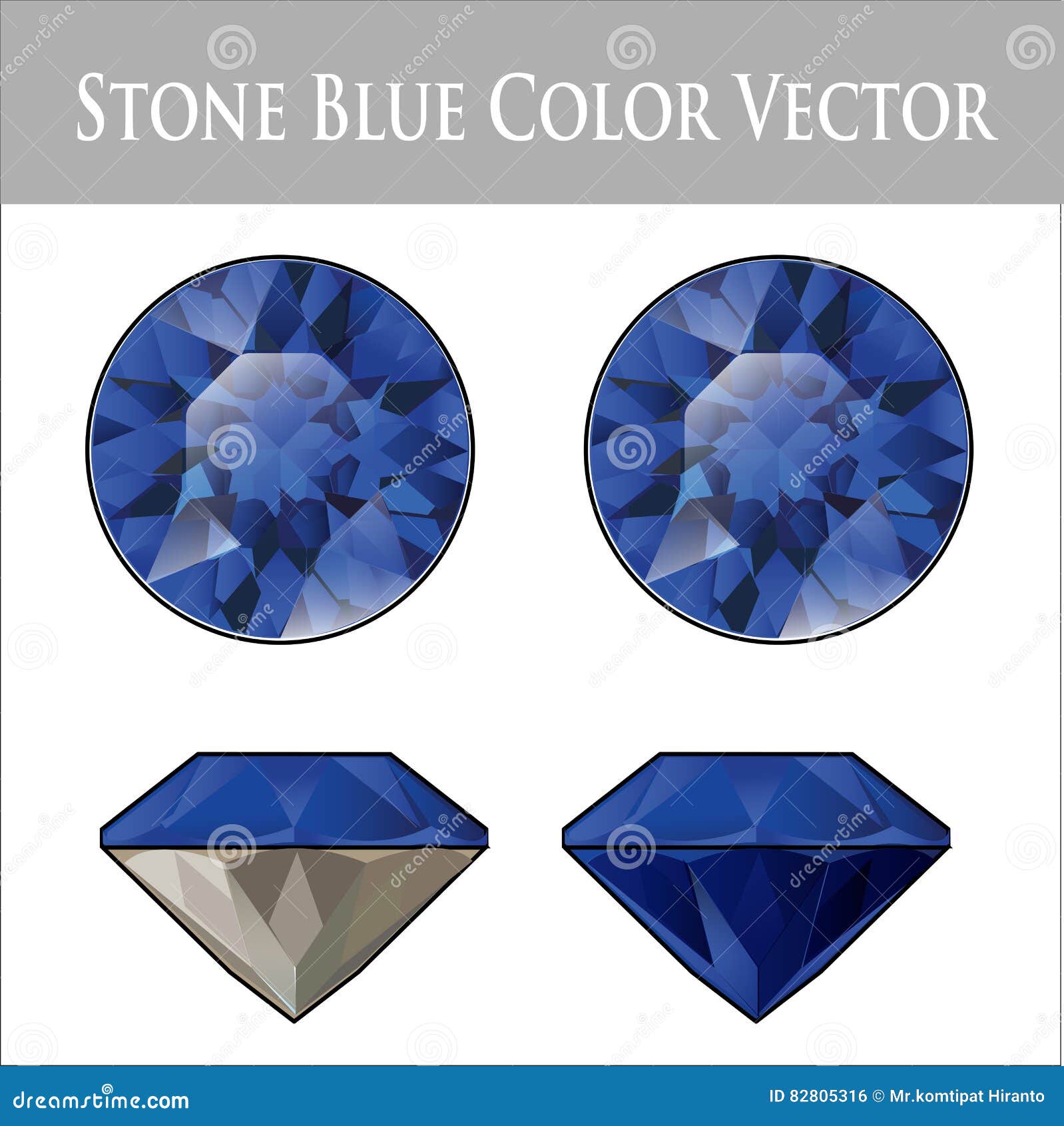 Blue Sapphire Vector file stock vector. Illustration of blue - 82805316